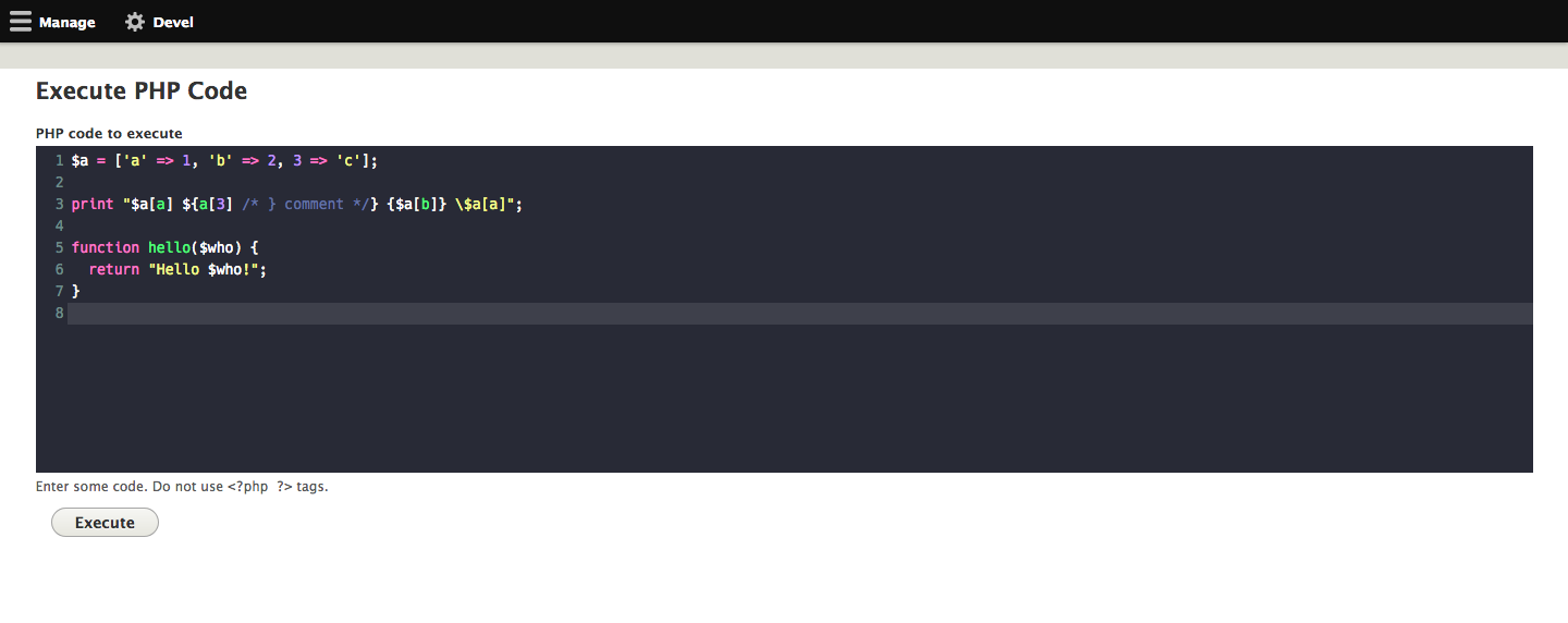 Devel Codemirror | Drupal.org Devel Codemirror | Drupal.org
